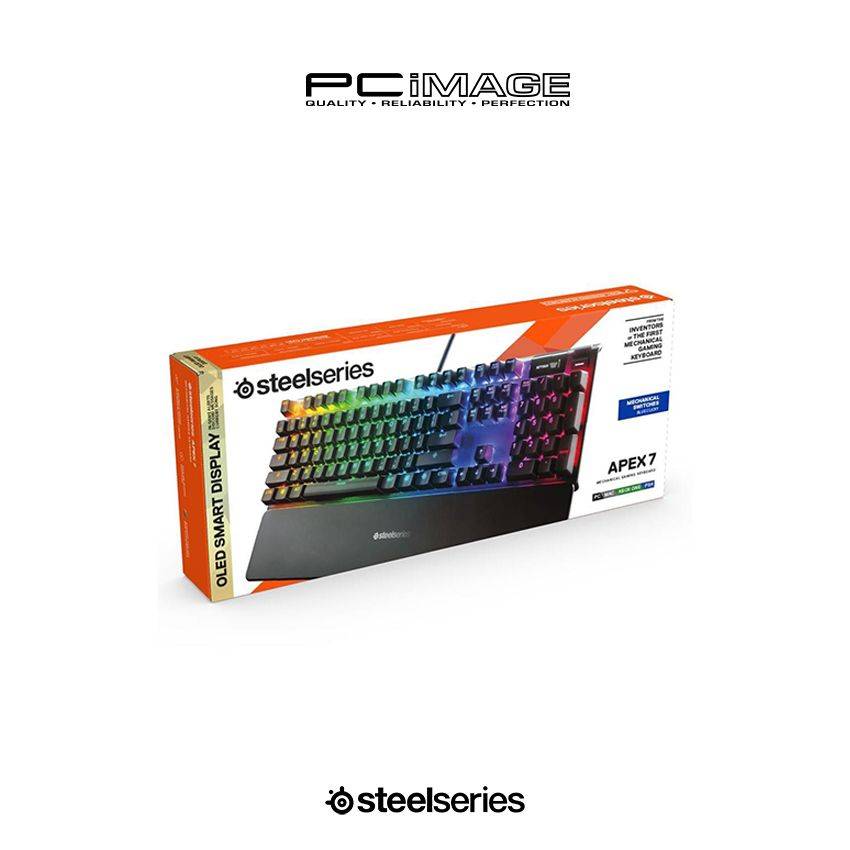 STEELSERIES Apex 7 Blue Switch Gaming Keyboard | PC Image