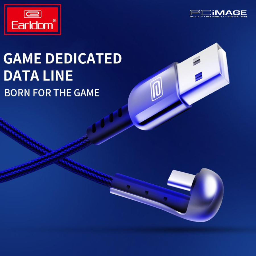 EARLDOM EC-059M Micro U-Sharp Gaming USB Cable 2.4A 1M | PC Image