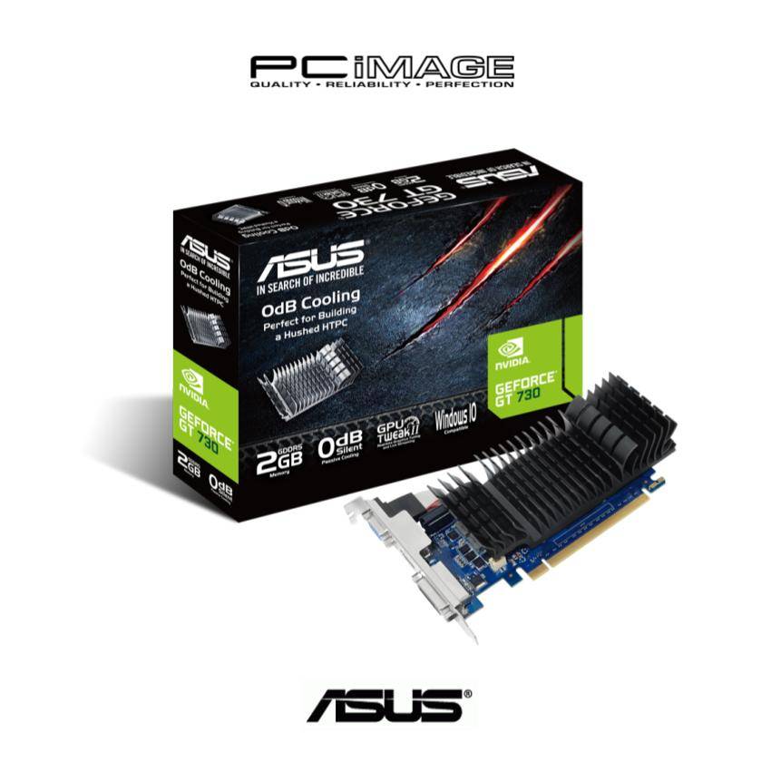 ASUS GeForce® GT 730 2GB GDDR5 low profile graphics card for silent HTPC build (with I/O port ...