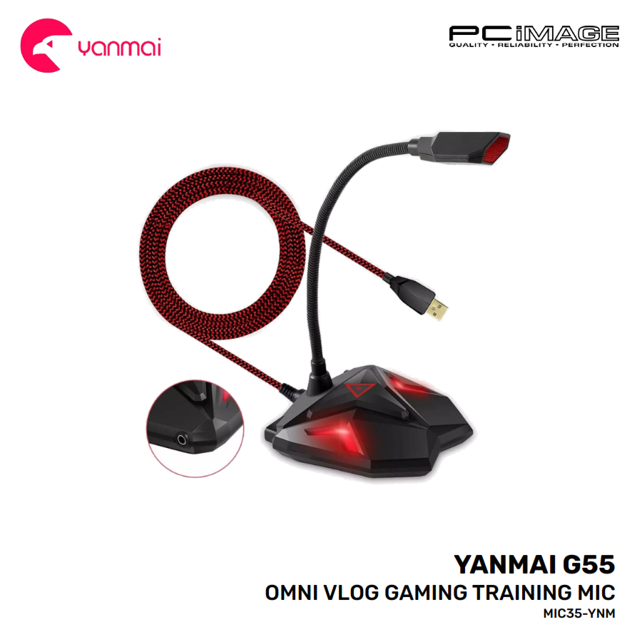YANMAI G55 Omni Vlog Gaming Training Mic | PC Image