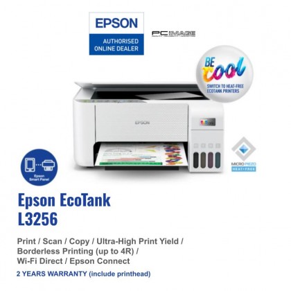 Epson EcoTank L3256 A4 Wi-Fi All-in-One Ink Tank Printer | PC Image