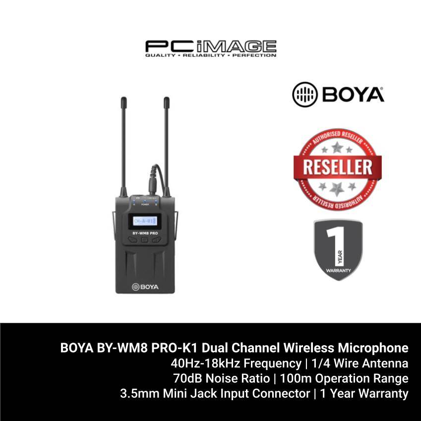 BOYA BY-WM8 PRO-K1 Dual Channel Wireless Microphone | PC Image