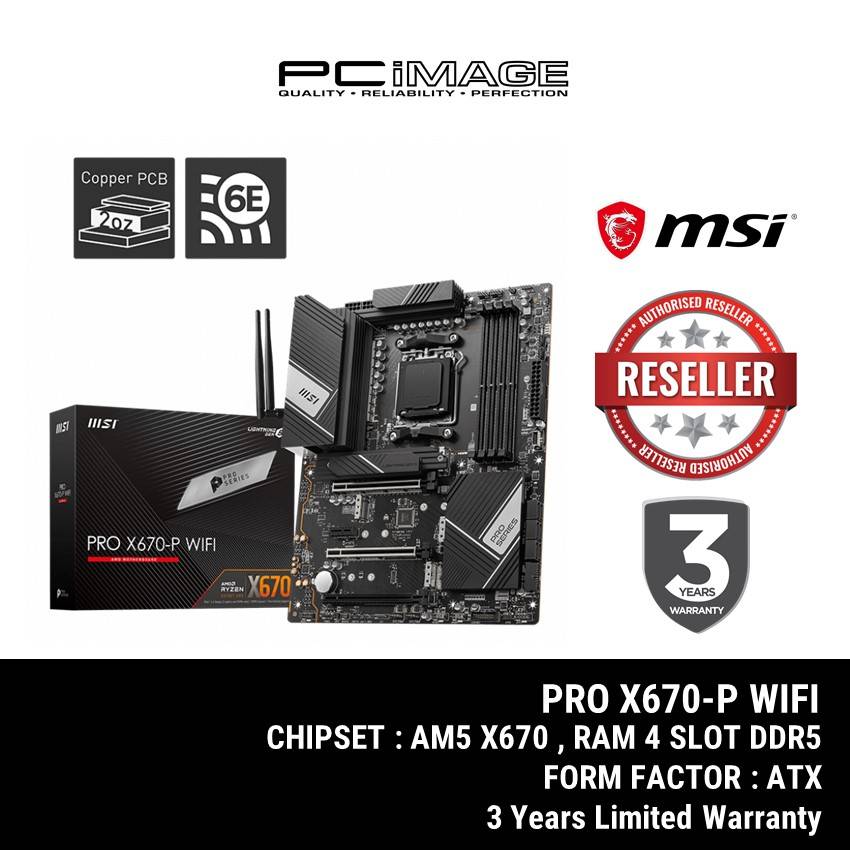 MSI PRO X670-P WIFI / X670 WIFI AM5 AMD MOTHERBOARD