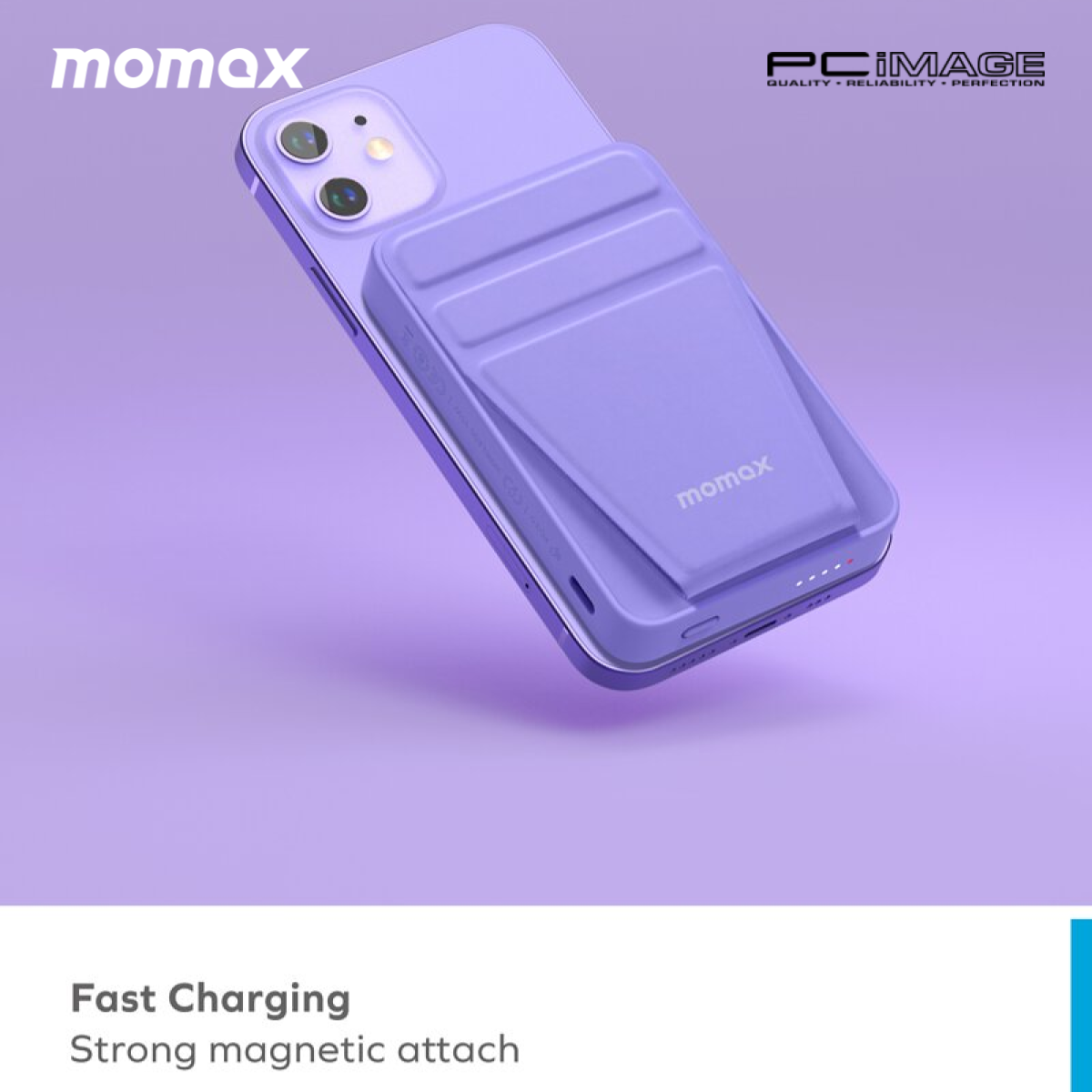 MOMAX IP109 Q.MAG Power 9 5000MAH 15W Magnetic Wireless Power Bank with ...