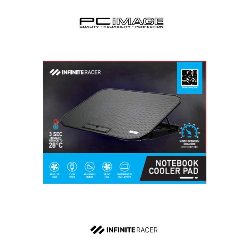 INFINITE RACER A9 6 FAN COOLERPAD WITH SPEED CONTROLLER/2USB/PLASTIC ...