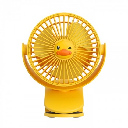 JISULIFE FA29 B.DUCK SERIES CLIP MINI FAN - YELLOW | PC IMAGE