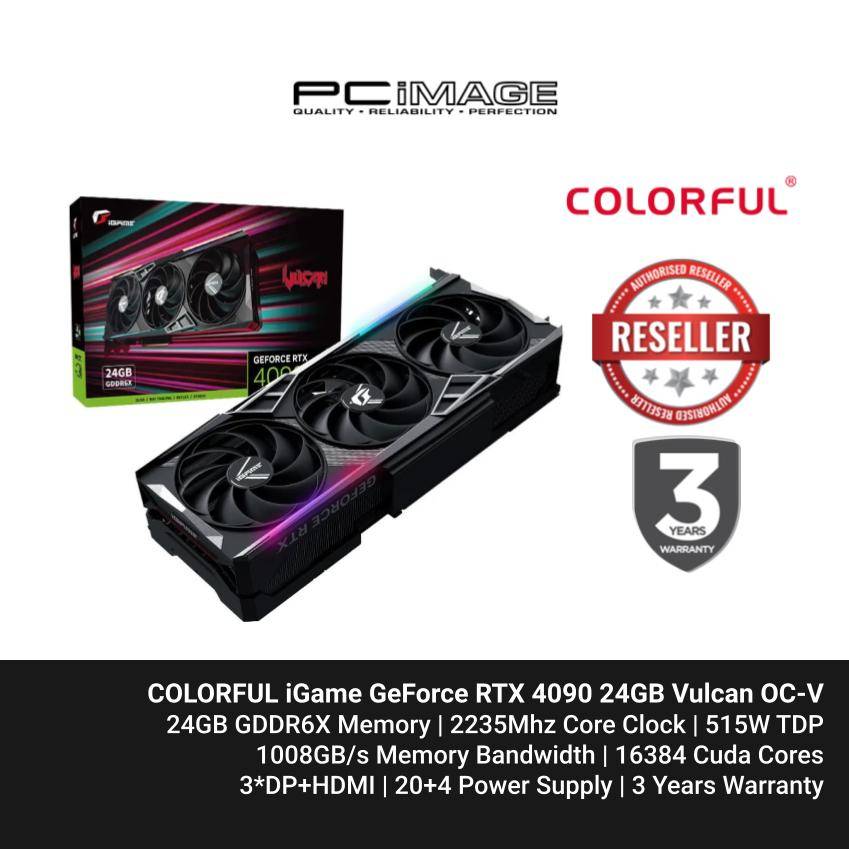 COLORFUL IGAME GEFORCE RTX 4090 VULCAN 24GB GDDR6X Graphics Card - CFL-IGAME RTX4090 VULCAN OC-V ...