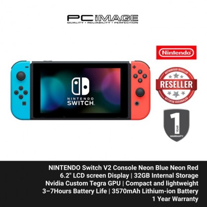 NINTENDO Switch V2 Console Neon Blue Neon Red | PC Image