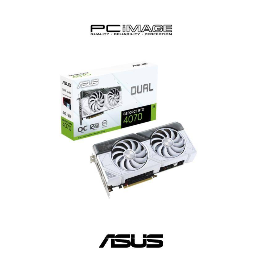 ASUS Dual GeForce RTX™ 4070 OC 12GB GDDR6X Graphic Card White Edition ...