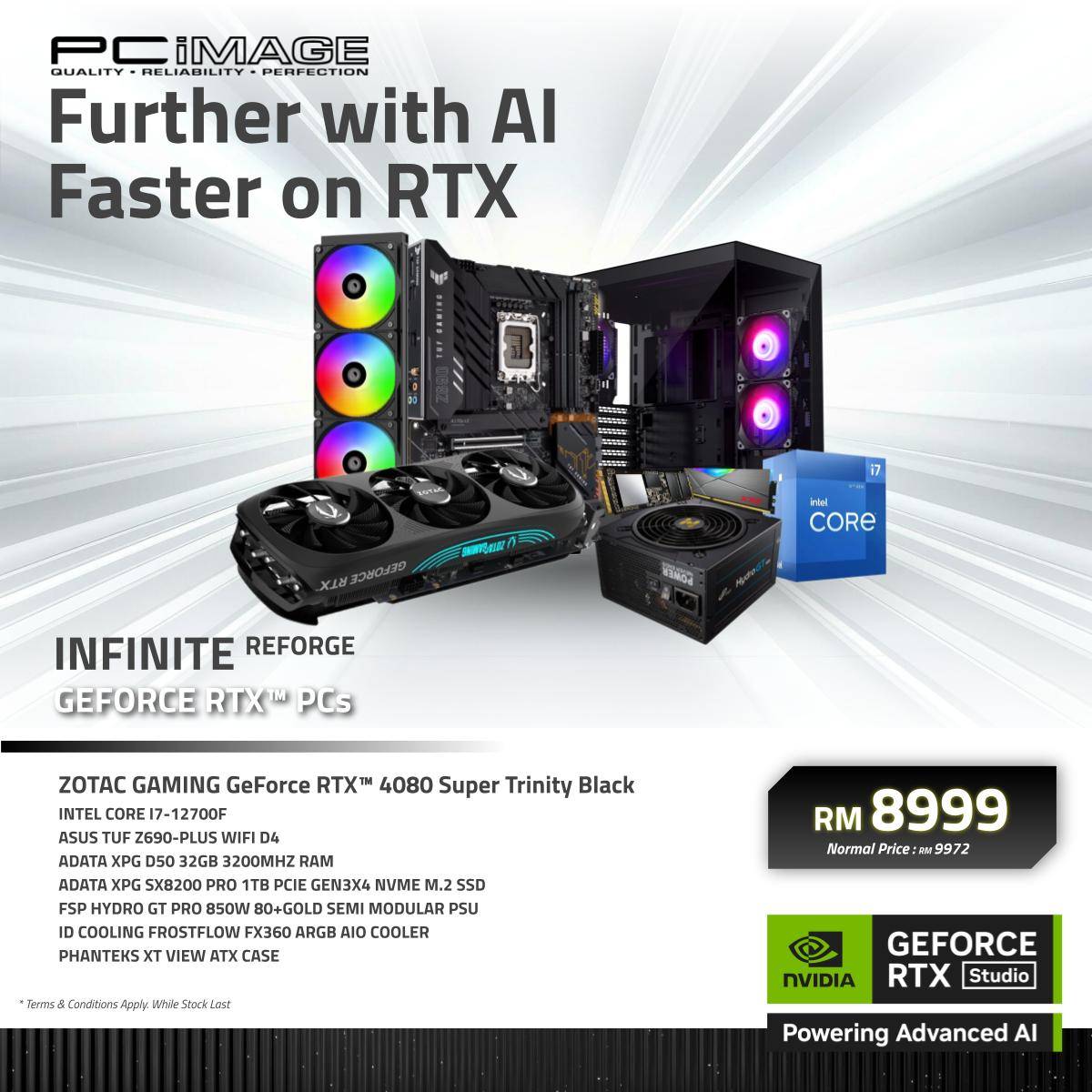 INFINITE REFORGE GeForce RTX™ PC - Intel Core i7-12700F/ ZOTAC GAMING ...
