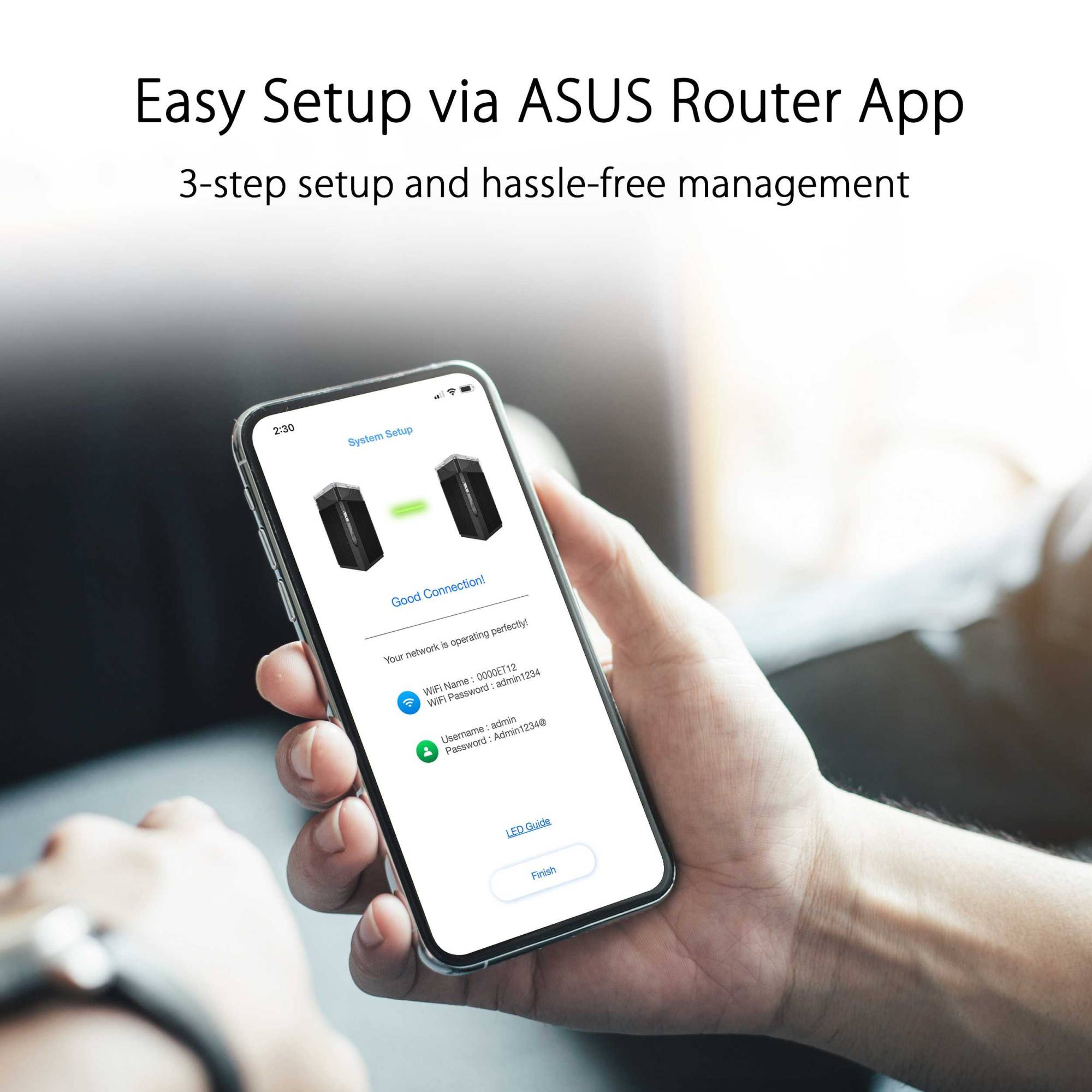 ASUS ZENWIFI PRO ET12 AXE11000 HIGH PERFORMANCE TRI-BAND MESH WIFI 6E ...