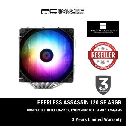 THERMALRIGHT PEERLESS ASSASSIN 120 SE ARGB CPU COOLER [3YRW] | PCIMAGE