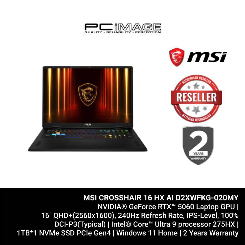 MSI CROSSHAIR 16 HX AI D2XWFKG-020MY U9-275HX AI/16GB 5600MHZ(8+8)/1TB ...