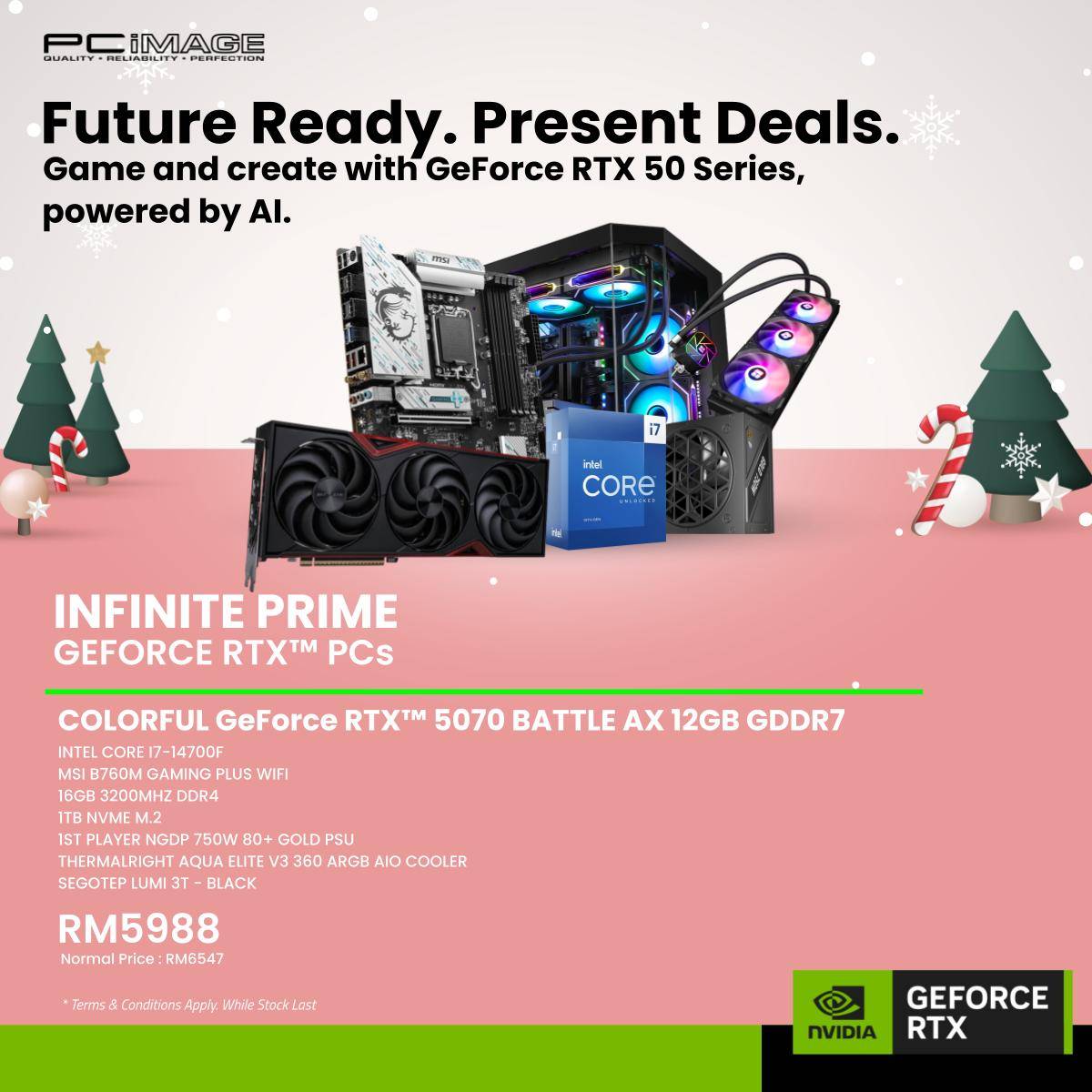 INFINITE PRIME GEFORCE RTX™ PCs - INTEL CORE I7-14700F/ COLORFUL IGAME ...