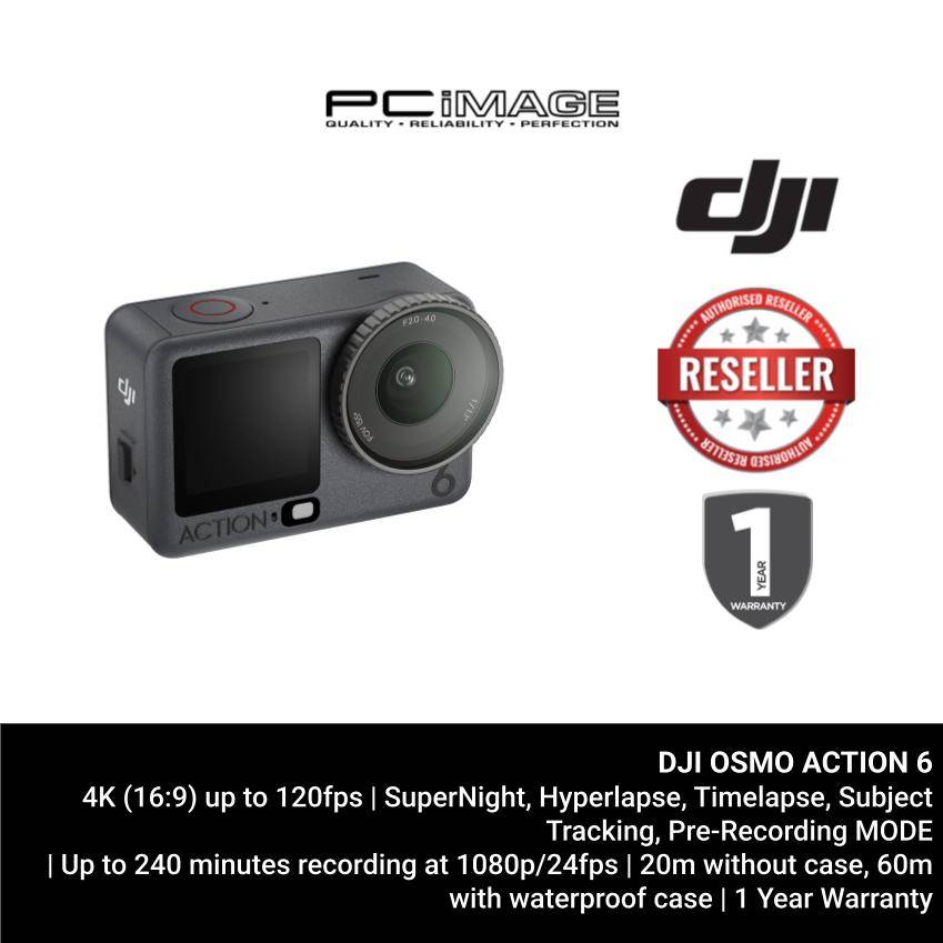 DJI OSMO ACTION 6 BLACK | 4K 120FPS | 4K HORIZONSTEADY | 1YW | PC Image