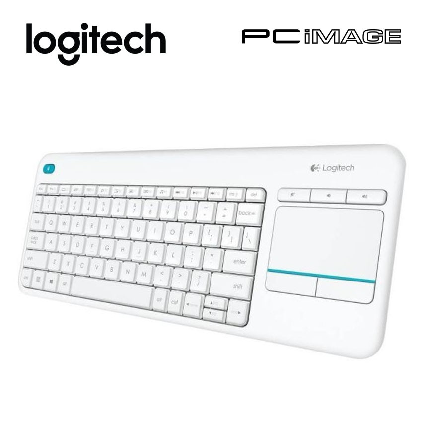 LOGITECH K400 Plus Wireless Touch Keyboard-White | PC Image