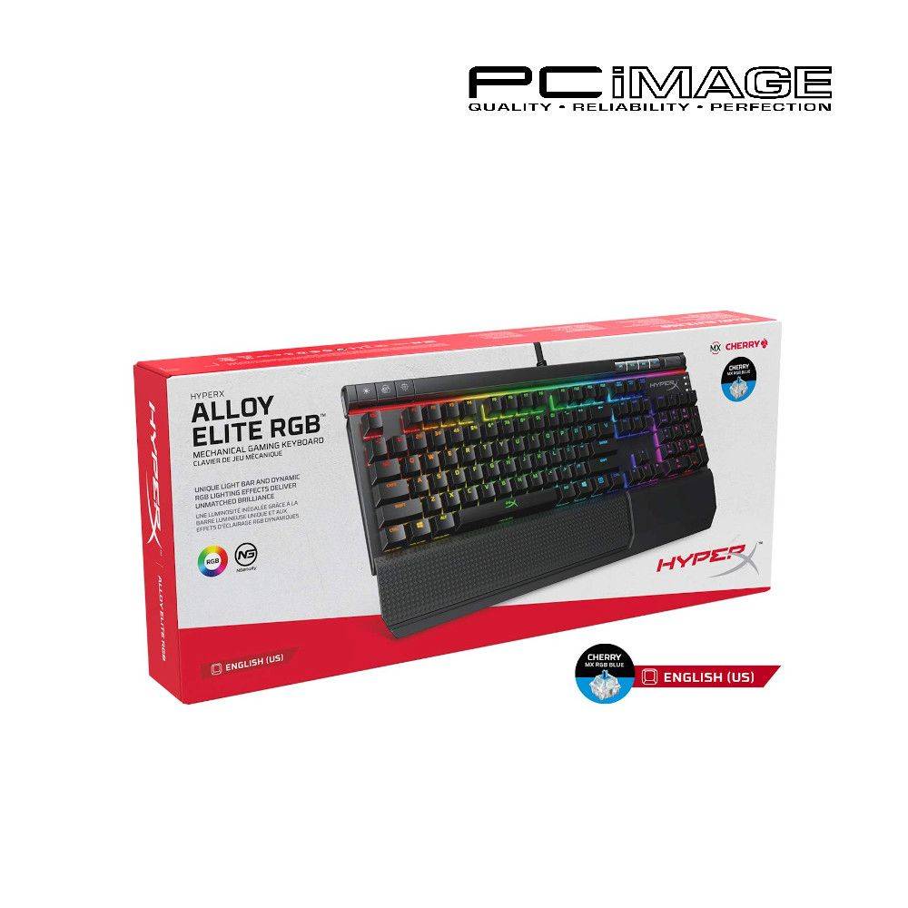 HYPERX ALLOY MECHANICAL ELITE RGB GAMING KEYBOARD - CHERRY MX BLUE ...