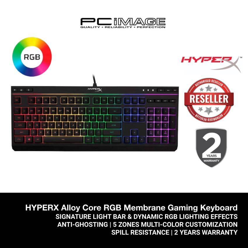 HYPERX ALLOY CORE RGB-MEMBRANE GAMING KEYBOARD(HX-KB5ME2-US) | PC IMAGE
