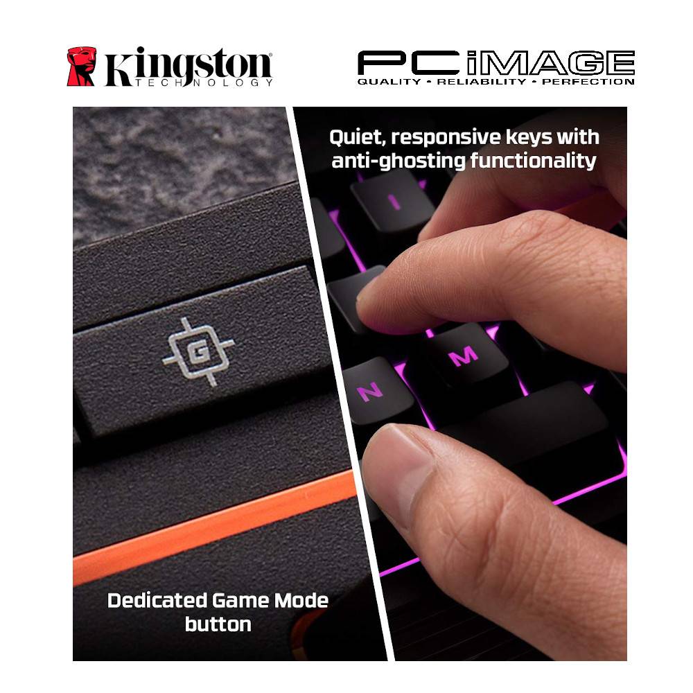 Hyperx Alloy Core Rgb Membrane Gaming Keyboard Hx Kb5me2 Us Pc Image