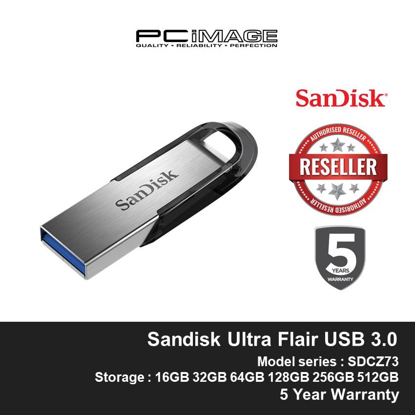SANDISK ULTRA FLAIR USB FLASH DRIVE USB 3 0 16GB 32GB 64GB 128GB PC IMAGE