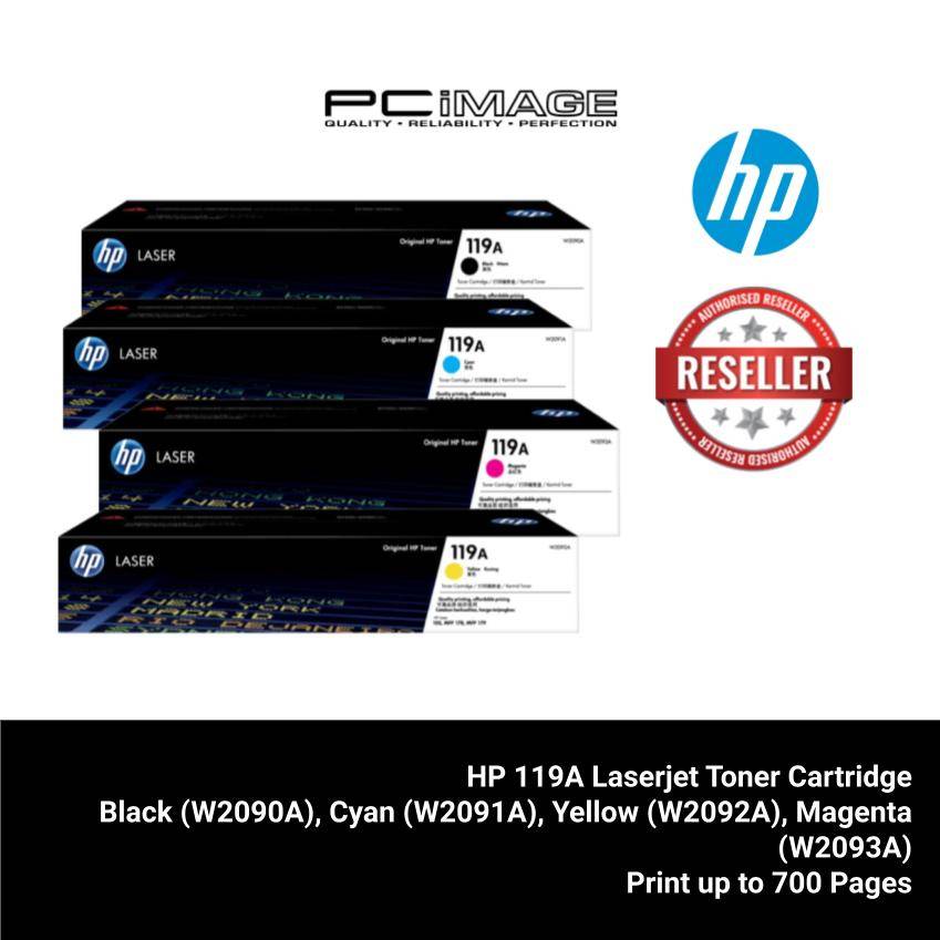 HP 119A Original Laser Toner Cartridge ( Black W2090A , Cyan W2091A ...