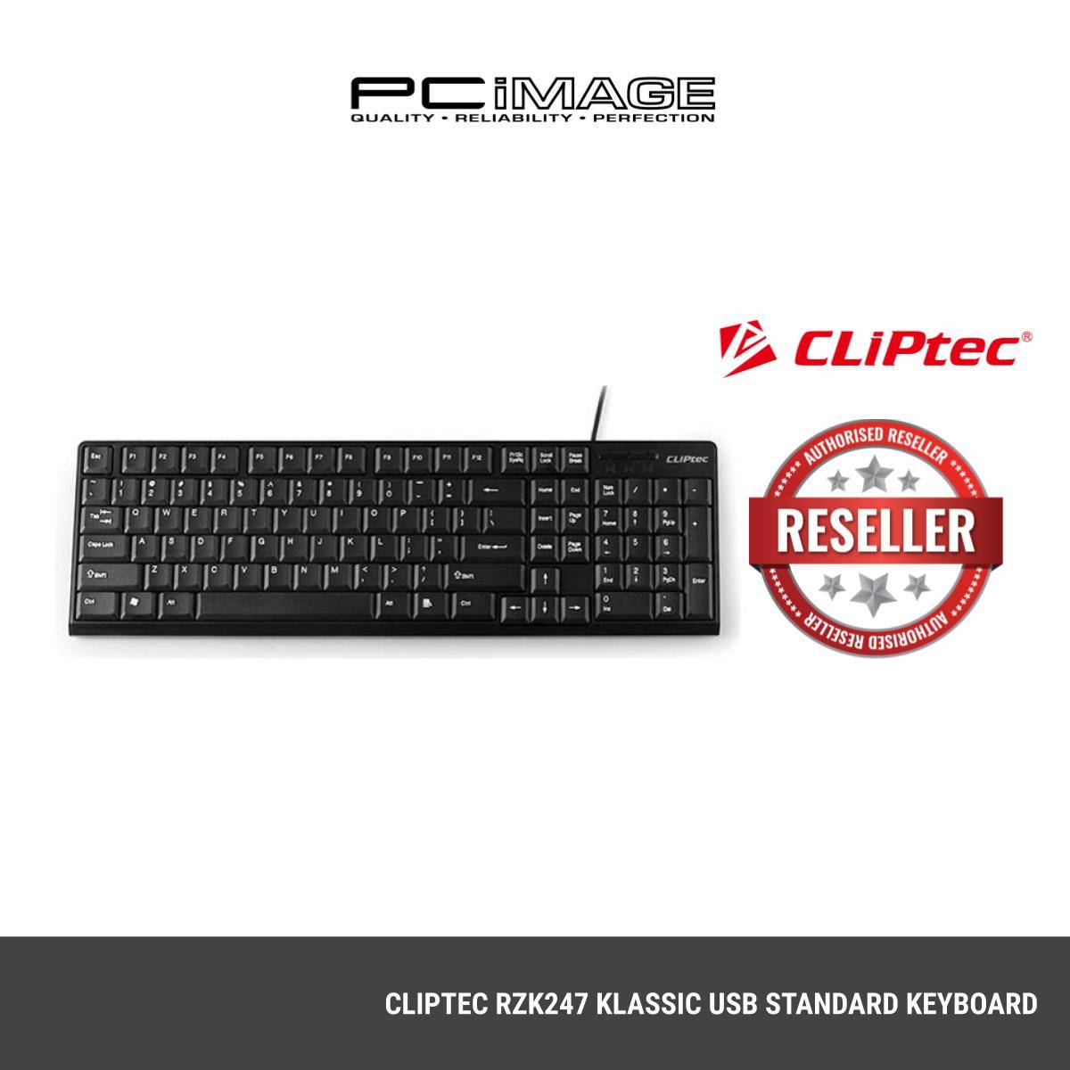 CLIPTEC RZK247 KLASSIC USB STANDARD KEYBOARD-BLACK