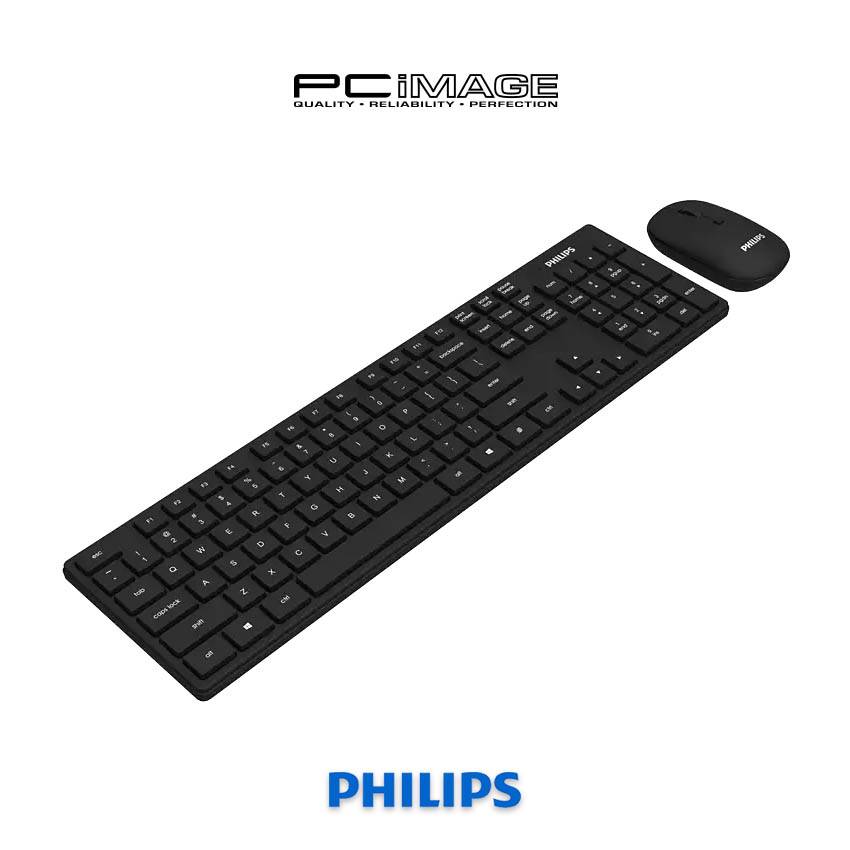 PHILIPS SPT6103 Wireless Keyboard Mouse Combo - Black | PC Image