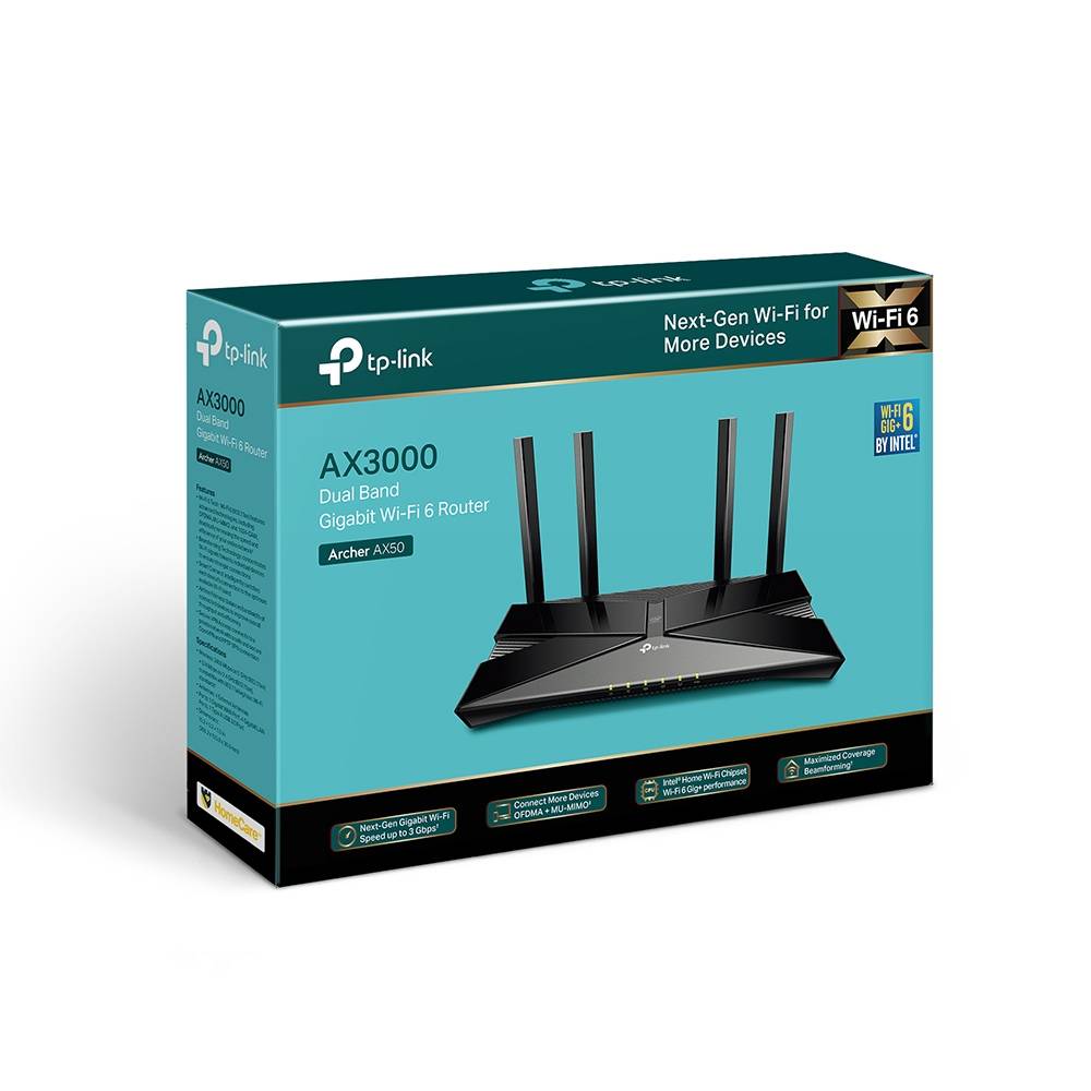 TP-LINK ARCHER AX50 / AX55 AX3000 DUAL BAND GIGABIT WIFI 6 ROUTER