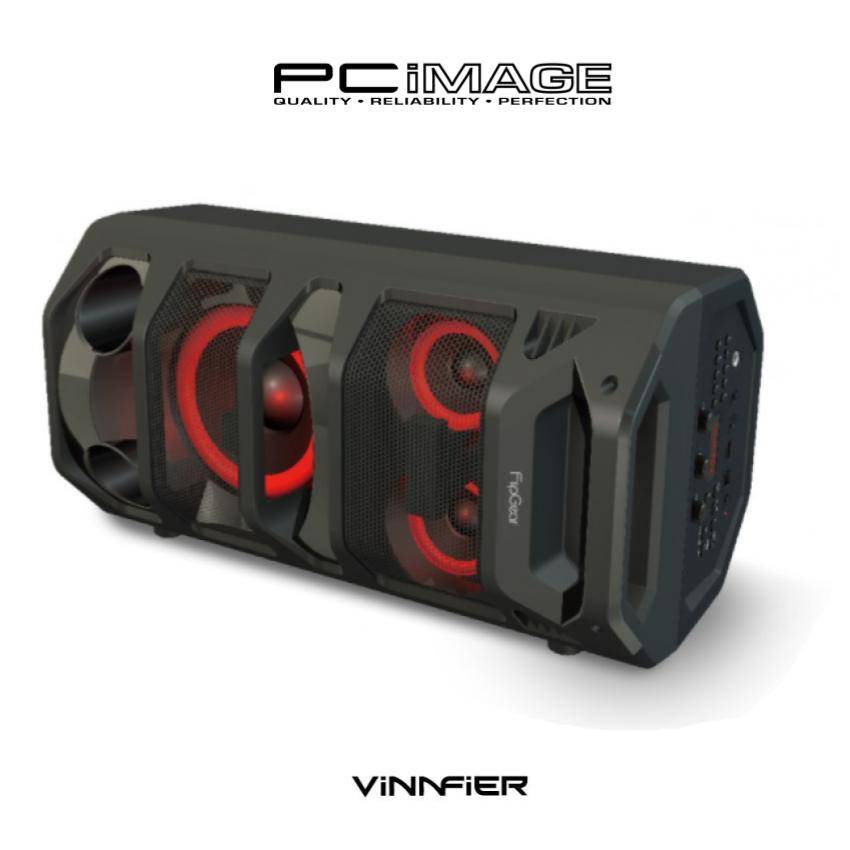 VINNFIER FlipGear Tango Pro 3 WMU Portable Speaker with Karaoke System Bluetooth FM Radio USB ...