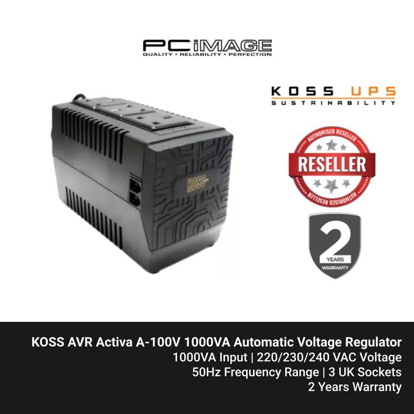 KOSS AVR ACTIVA A-100V 1000VA Automatic Voltage Regulator | PC Image