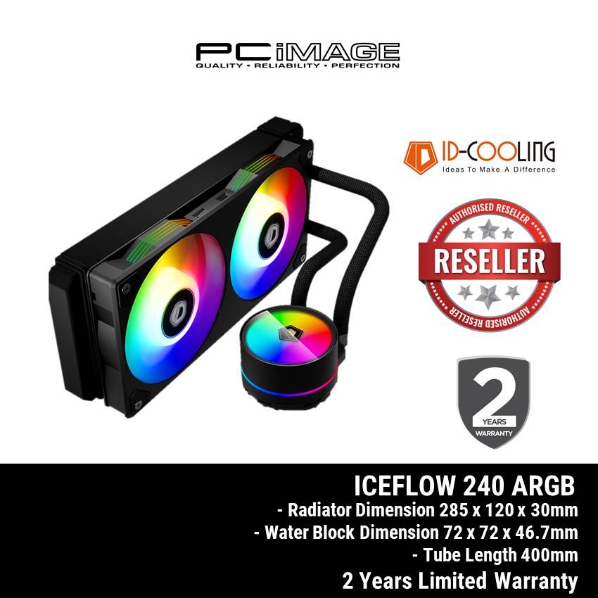 ID-COOLING ICEFLOW 240 ARGB CPU LIQUID COOLING | PCIMAGE MNALAYSIA