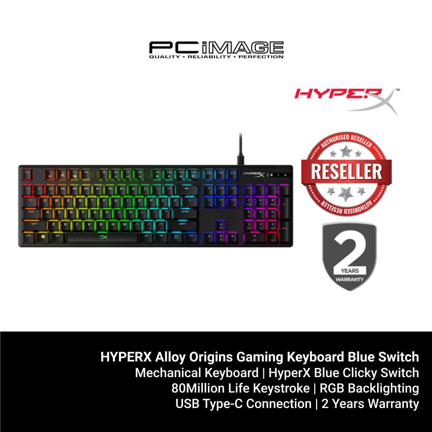 HYPERX Alloy Origins Gaming Keyboard Blue Switch | PC Image