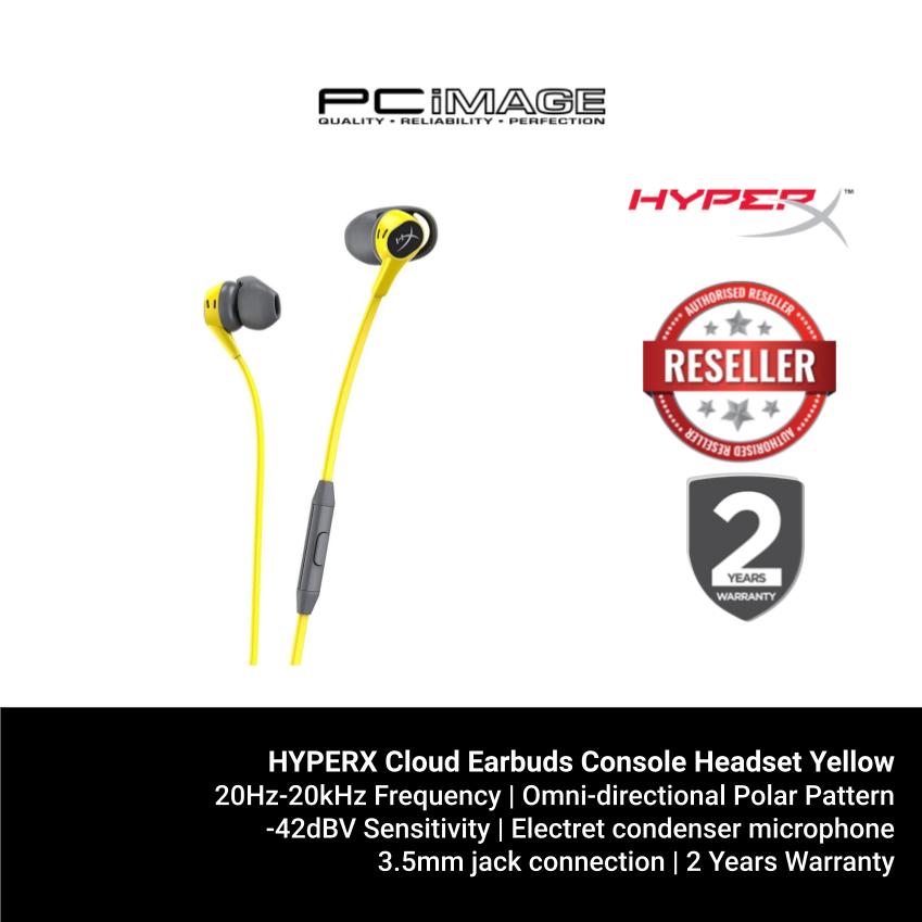 HYPERX Cloud Earbuds Console Headset Yellow | PC Image