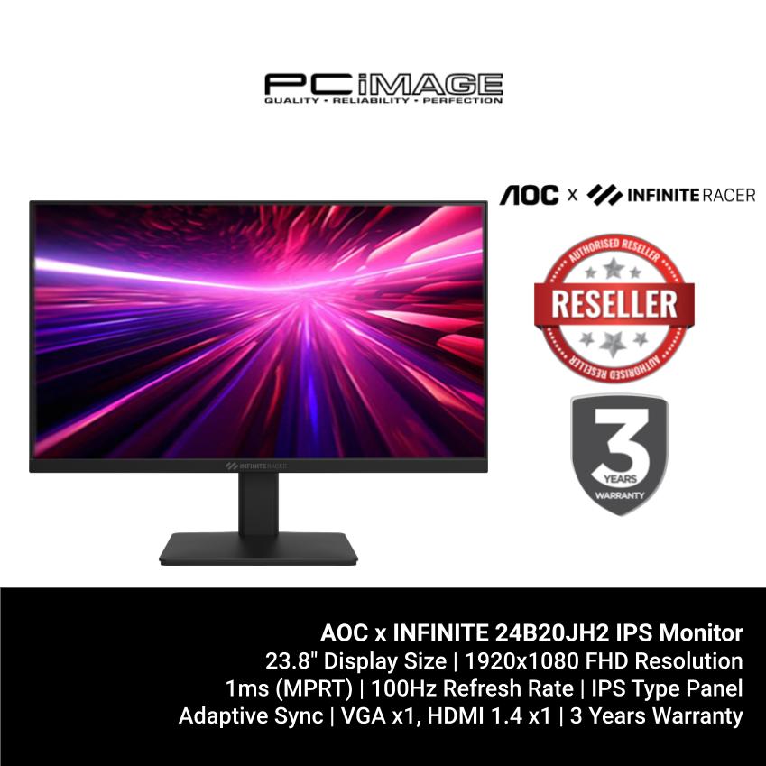 AOC x INFINITE 24B20JH2 Monitor (23.8" /1920x1080 /1MS /100Hz /HDMI ...
