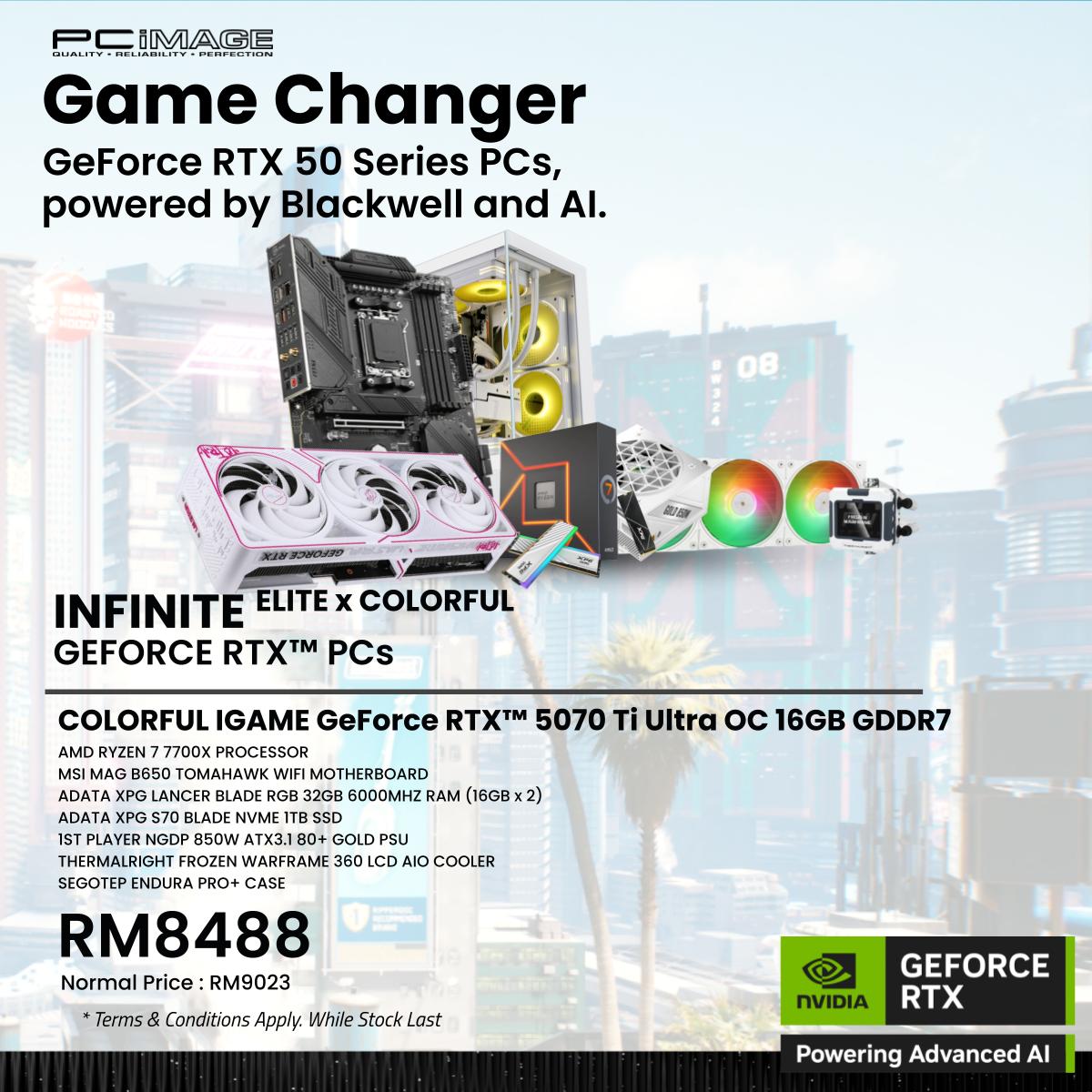 INFINITE ELITE X COLORFUL GEFORCE RTX™ PCs - AMD Ryzen 7 7700X ...
