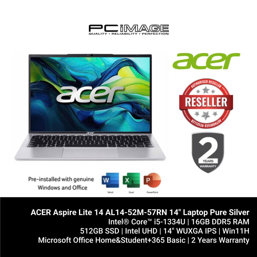 ACER Aspire Lite 14 AL14-52M-57RN 14" Laptop Pure Silver | PC Image