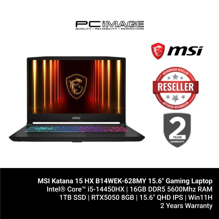 MSI Katana 15 HX B14WEK-628MY 15.6" Gaming Laptop Black (i5-14450HX ...