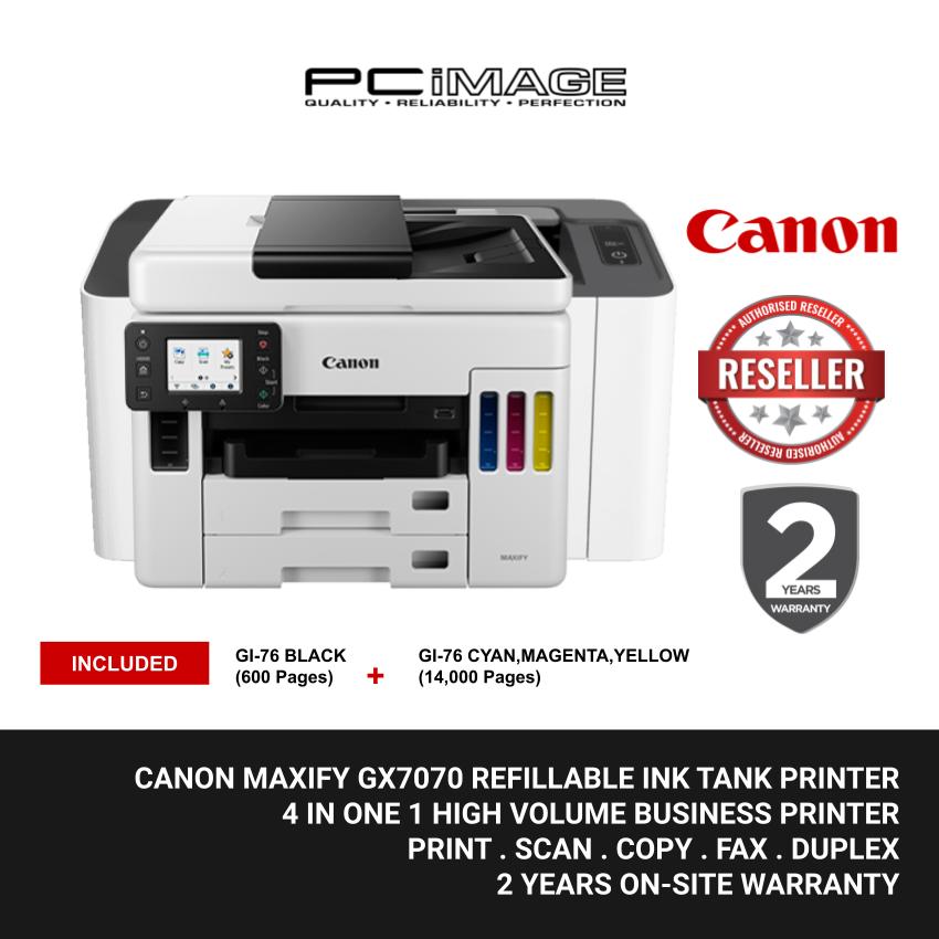 [ NO TNG REDEEMPTION ] CANON MAXIFY GX7070 EASY REFILLABLE INK TANK ...