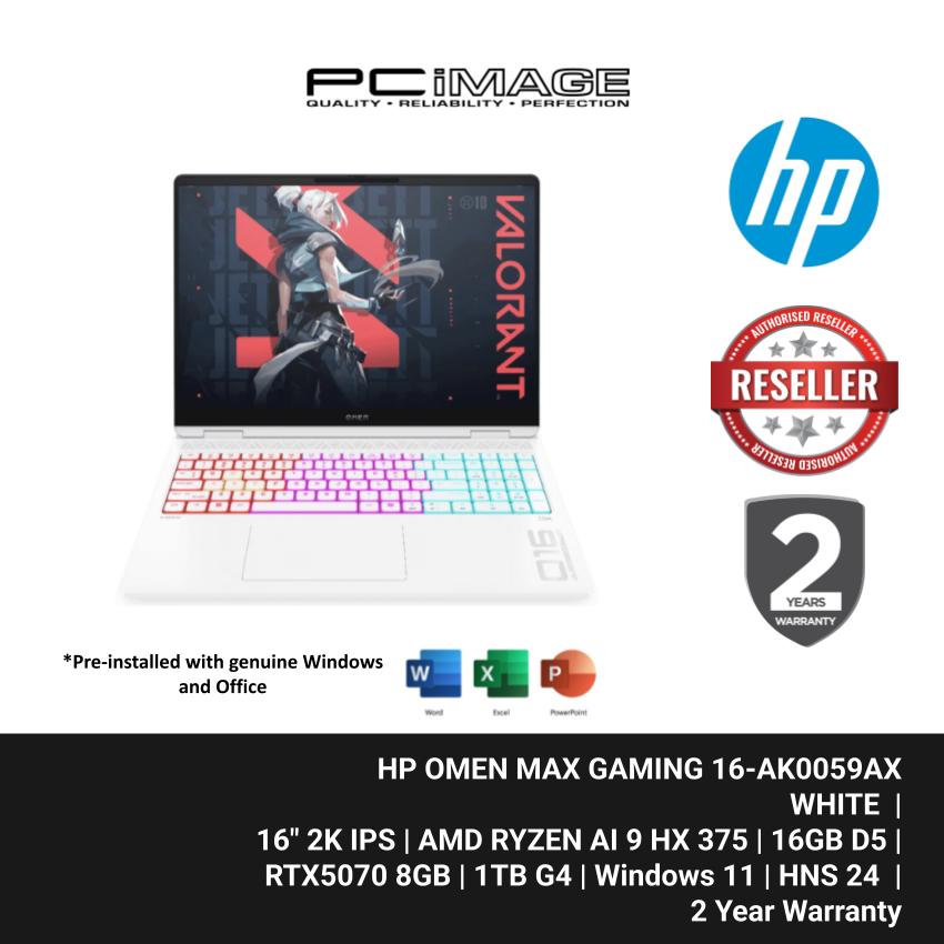 HP OMEN MAX GAMING 16-AK0059AX/RYZEN AI 9 HX 375/16GB D5-5600/1TB G4 ...