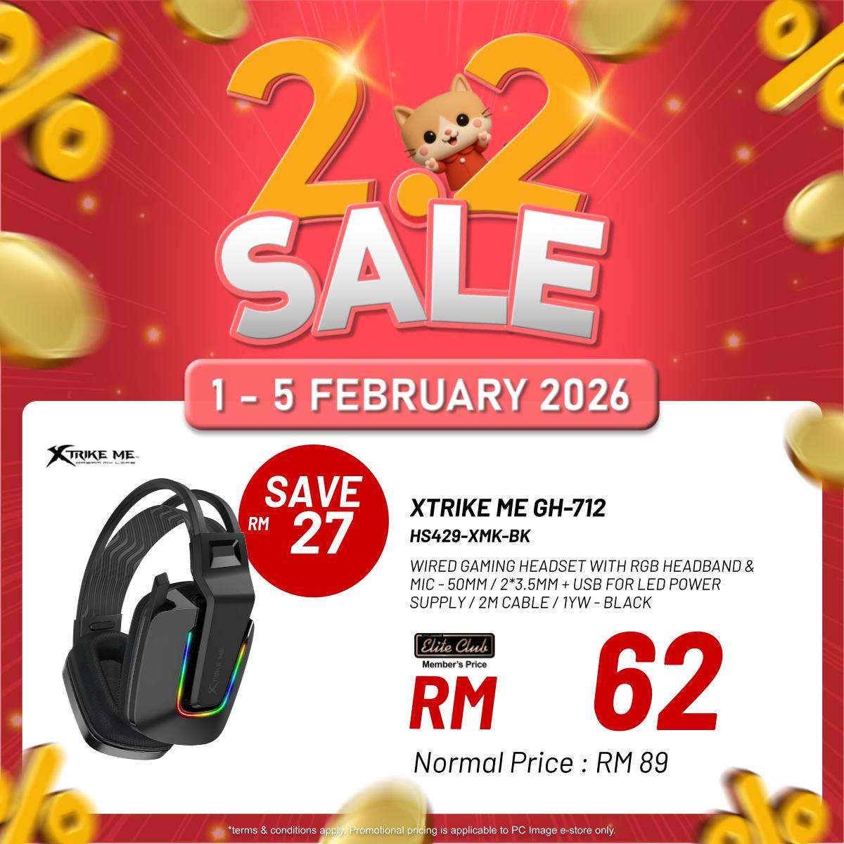 XTRIKE ME GH-712 GAMING HEADSET | PC Image