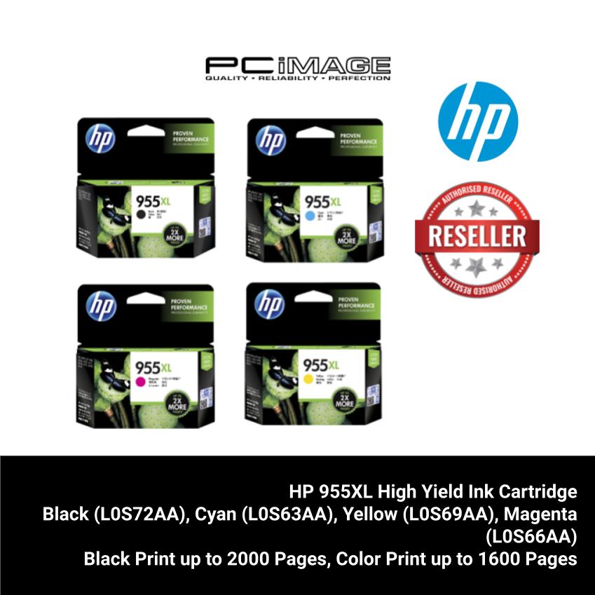 HP 955XL High Yield Original Ink Cartridge ( L0S72AA , L0S69AA ...